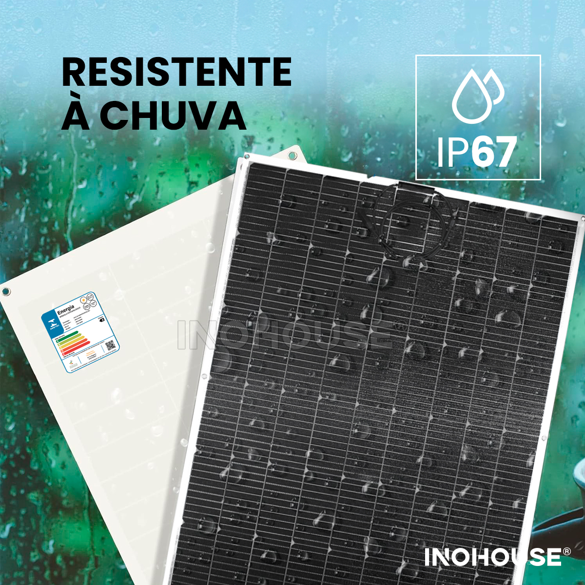 Placa Solar Flexível 200w Monocristalino Nota A Inmetro Marca Inohouse ...