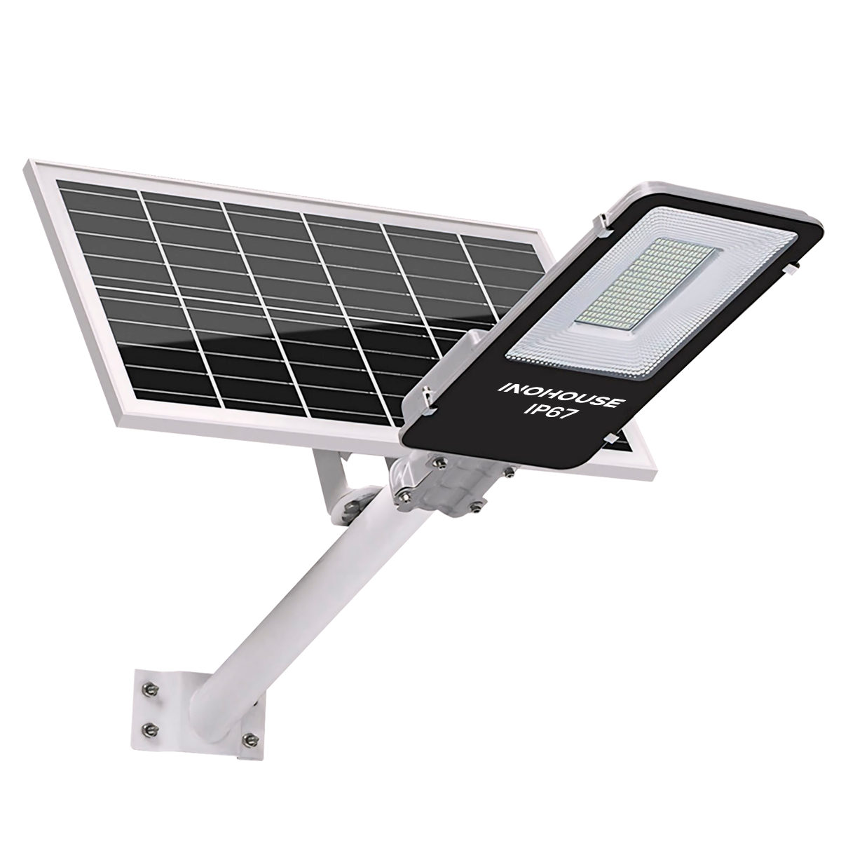 Luminaria Holofote Solar 200w P/ Iluminação Publica + Haste - Inohouse