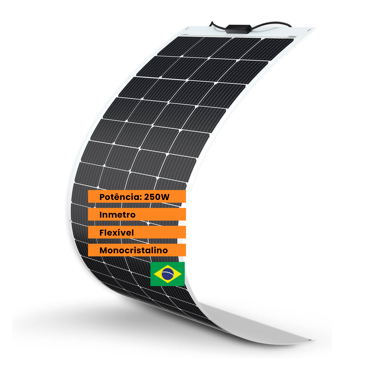 Placa Solar Flexível 250w Monocristalino Inmetro Inohouse - Inohouse